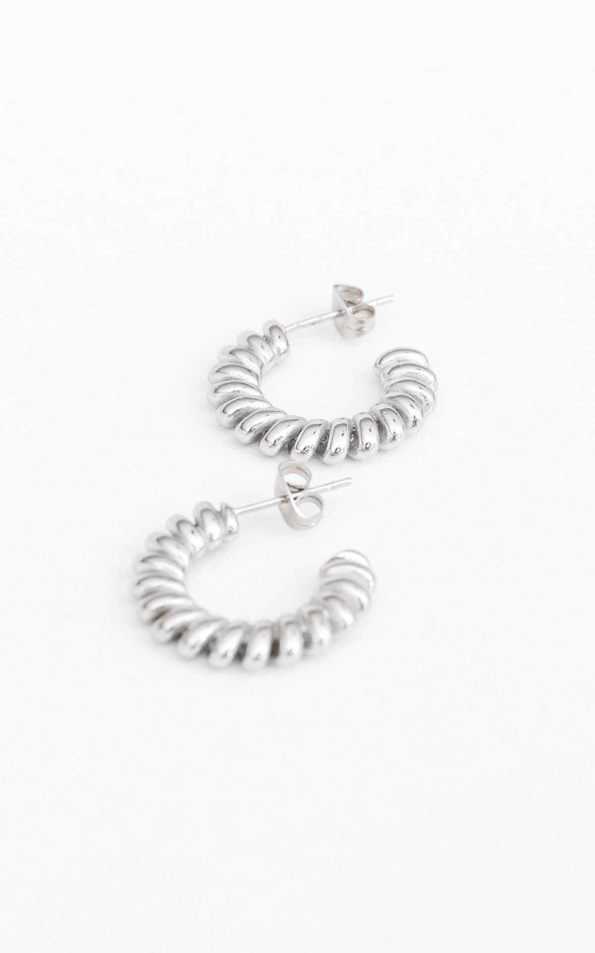 Stainless Steel Earrings Silver Guts Gusto stainless-steel-earrings-silver-guts-gusto