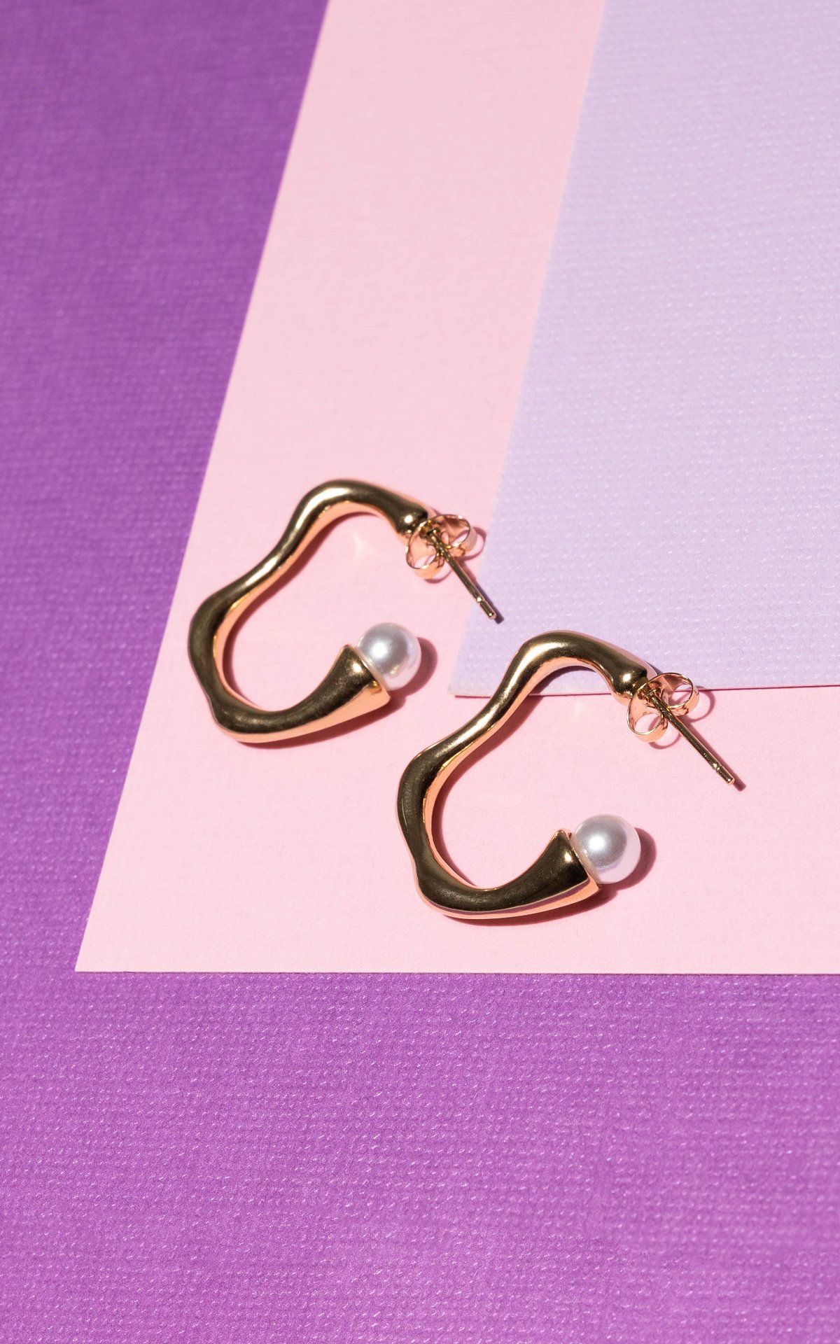 Earrings of stainless steel - Gold | Guts & Gusto